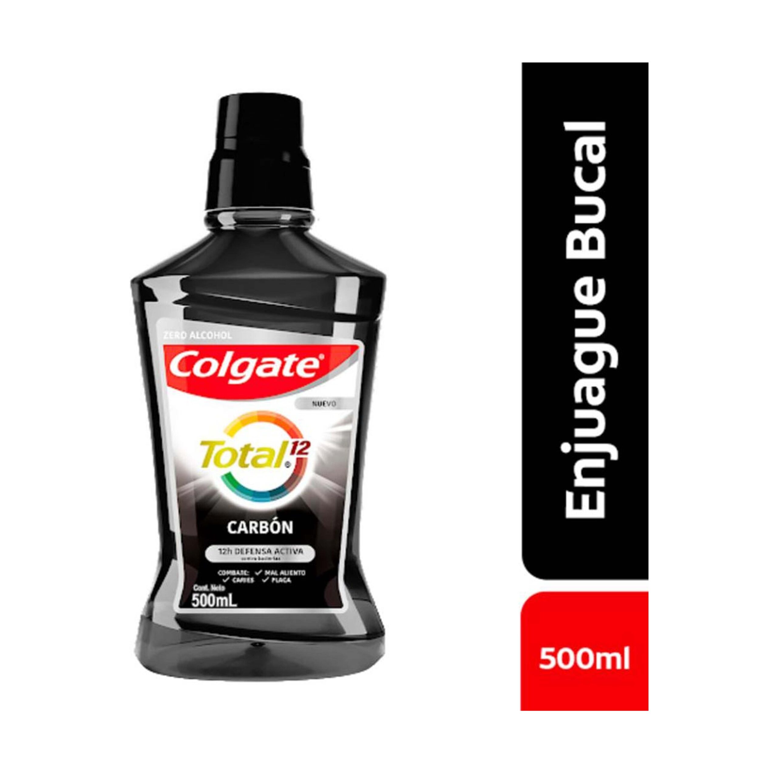 Colgate Total 12 Carbón Por 500 Ml – Boticas Mejía